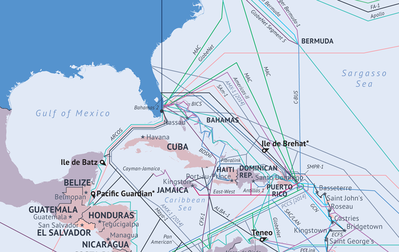 Conoce el mapa de cables que sustentan Internet | Erbol Digital Archivo