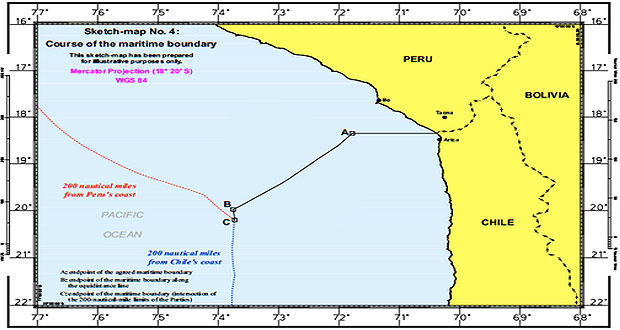 Corte de La Haya define una nueva frontera marítima entre Perú y Chile ...